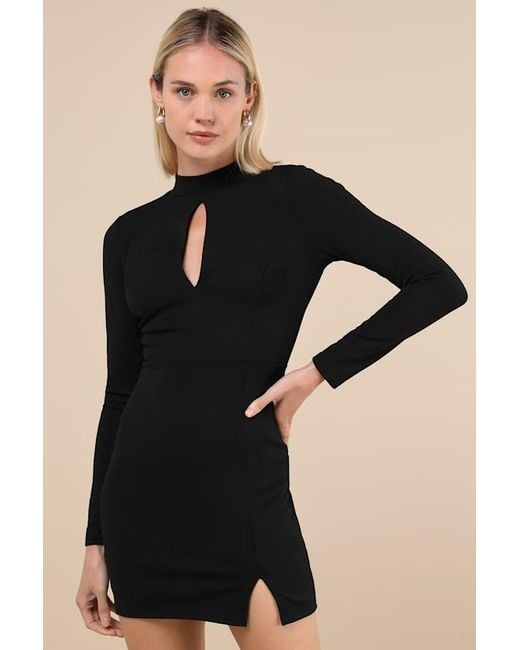 Lulus Sultry Favorite Backless Mini Dress in Black | Lyst