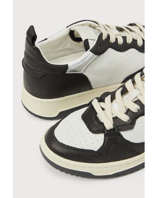 Steve Madden Everlie Multi Leather Color Block Sneakers in Black | Lyst