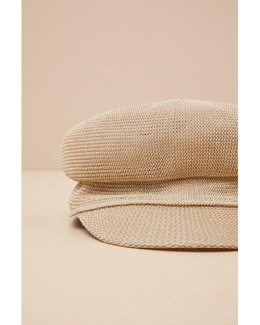 San Diego Hat Day Break Natural Raffia Baker Boy Cap | Lyst