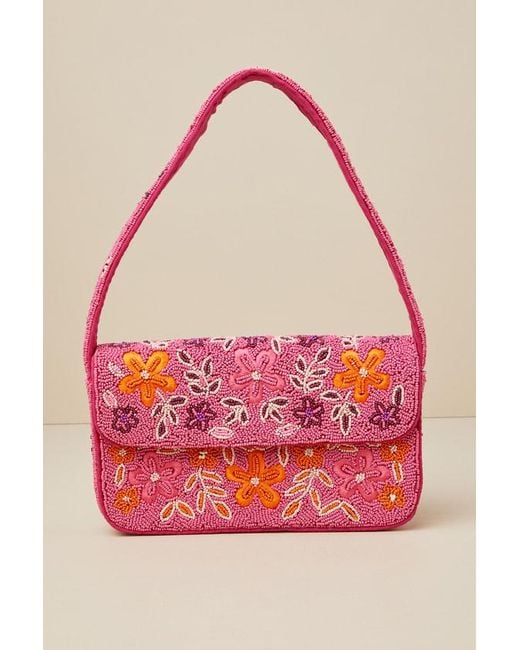 Lulus Bold Accent Multi Beaded Shoulder Bag | Lyst