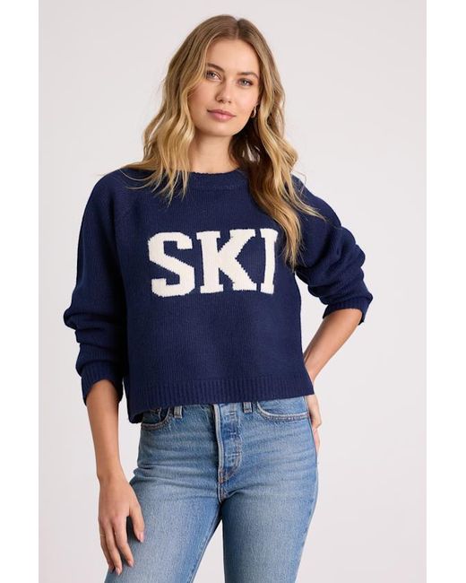 Lulus Ninon Graphic Pullover Sweater in Blue | Lyst UK