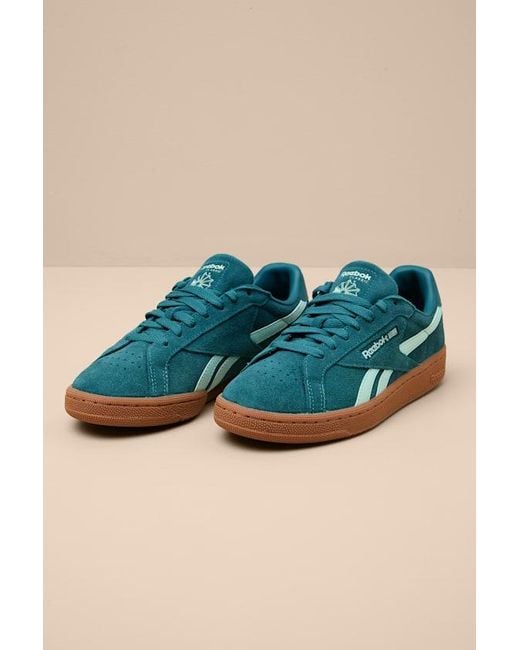 Reebok Club C Grounds Uk Retro Suede Leather Sneakers in Blue | Lyst UK