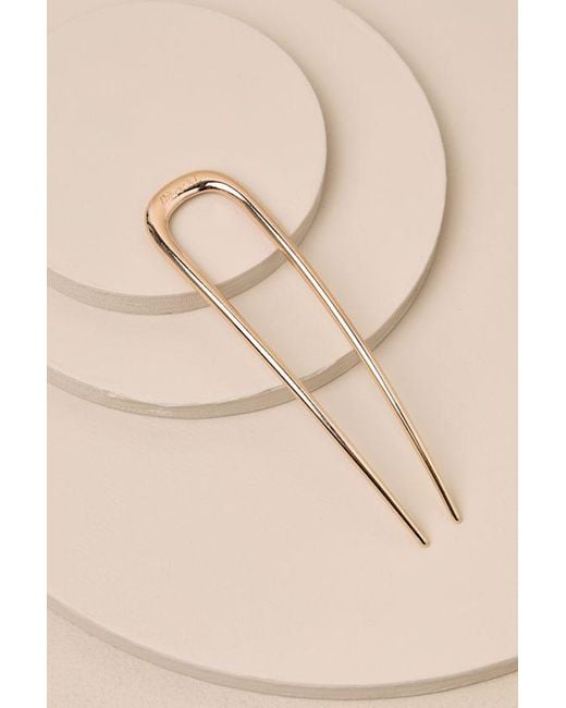 Kitsch Metal Oversized French Hair Pin in Natural | Lyst