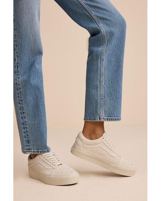 Vans Old Skool Pearls Marshmallow Platform Suede Sneakers in Blue | Lyst UK