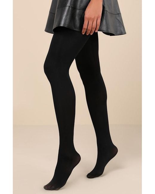 L'eggs 360 Contourâ„ 80 Denier Opaque Tights in Black | Lyst