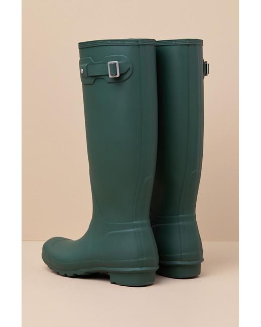 HUNTER Original Tall Rain Boots in Green | Lyst