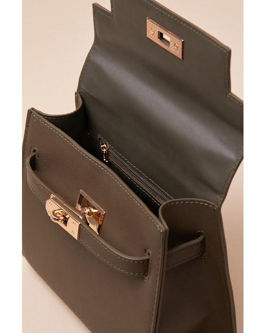 Moda Luxe Timeless Trendsetter Vegan Leather Crossbody Bag in Green | Lyst
