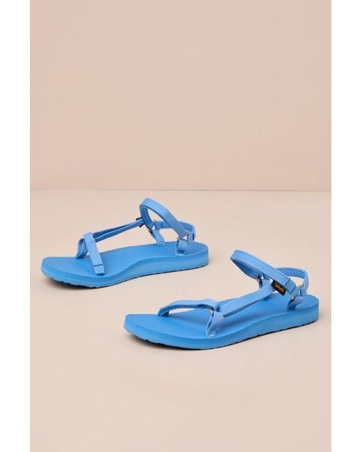 Teva Original Universal Cendre Slim Sandals in Blue | Lyst