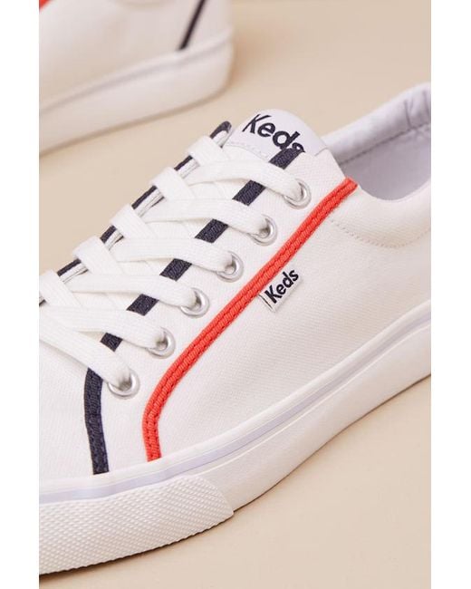 Keds Jump Kick And Canvas Pop Binding Lace-Up Sneakers in Blue | Lyst