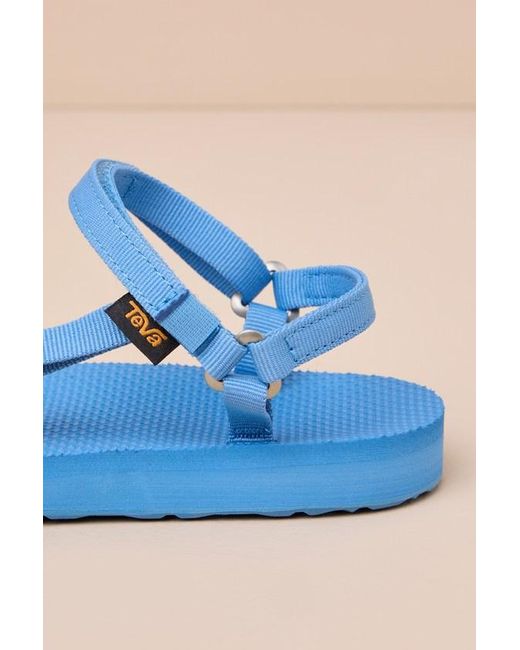 Teva Original Universal Cendre Slim Sandals in Blue | Lyst