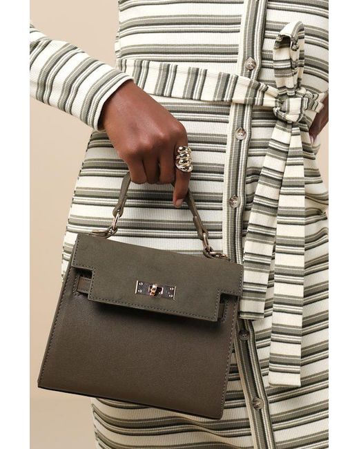 Moda Luxe Timeless Trendsetter Vegan Leather Crossbody Bag in Green | Lyst