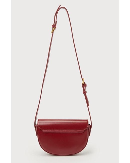 Lulus Perfect Sunday Rust Half Circle Crossbody Bag in Red | Lyst
