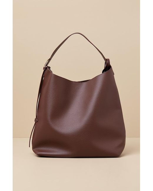 Lulus Tienna Tote Bag in Black | Lyst