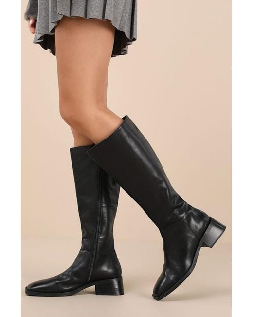 Vagabond Shoemakers Blanca Leather Knee-High Boots in Black | Lyst UK