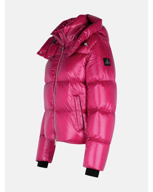 Moose Knuckles 'moonstone' Nylon Down Jacket in Pink | Lyst
