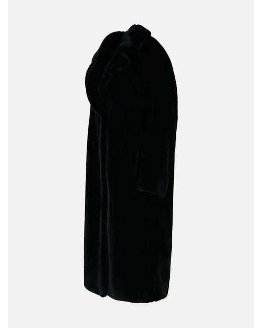 Stand Studio 'maria' Faux Fur Coat in Black | Lyst