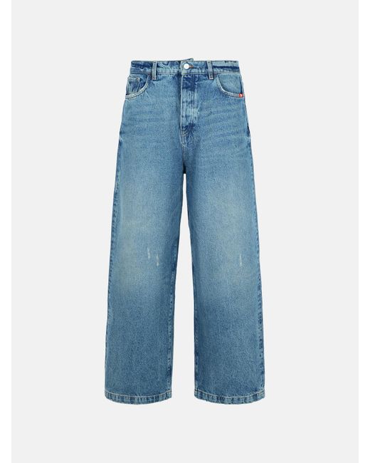 AMISH 'wide' Light Denim Jeans in Blue for Men | Lyst