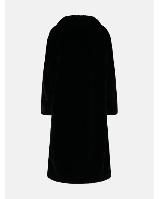 Stand Studio 'maria' Faux Fur Coat in Black | Lyst