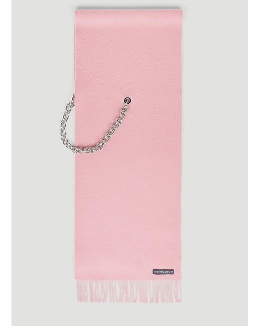 Y. Project Y/Project Chain Scarf in Pink | Lyst