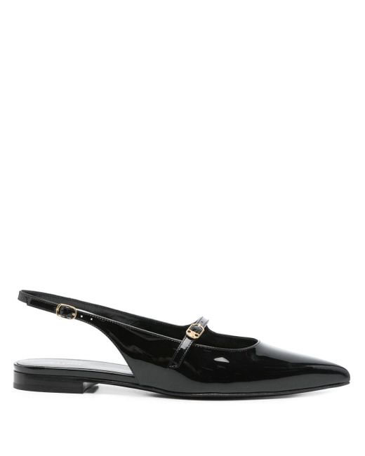 Celine Judy Patent Leather Ballets in Black | Lyst