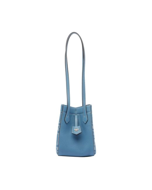 Fendi Mini Origami Transformable Shoulder Bag in Blue | Lyst