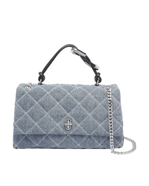 Marc Jacobs The Quilted Denim Dual Convertible Shoulder Bag in Gray | Lyst