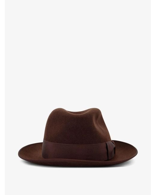 Loro Piana Rabbit And Cashmere Sergio Hat in Brown for Men | Lyst