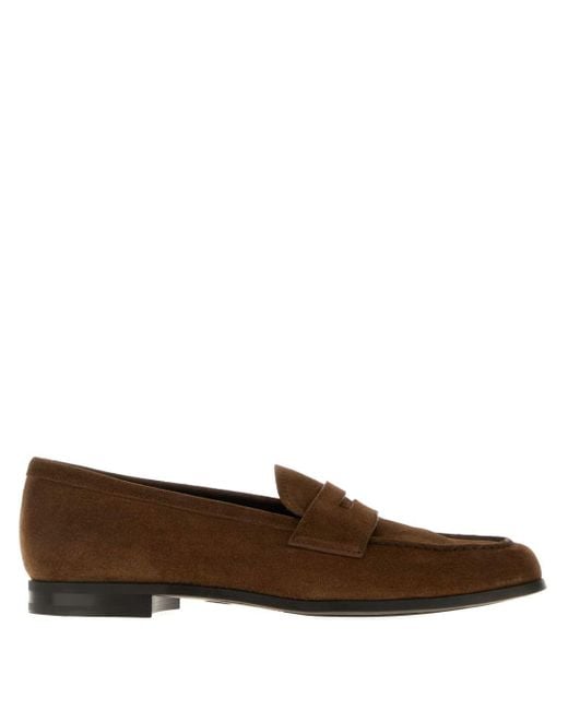 Church's Suede Natalie Loafer With Nubuck-Finish Leather Sole in Brown ...