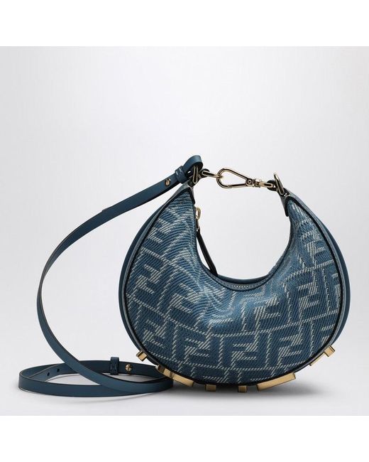 Fendi Graphy Minibag in Blue | Lyst