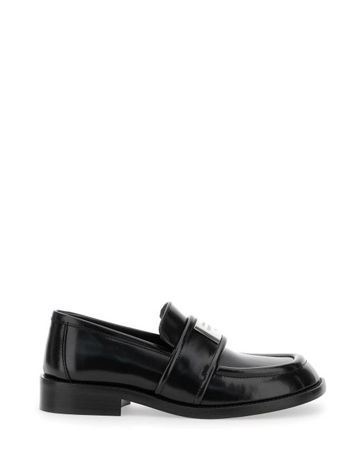 Acne Studios Loafers With Logo Detail in Black for Men | Lyst