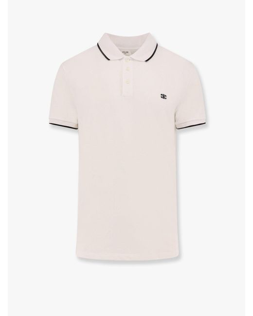 Celine Polo Shirts in White for Men | Lyst