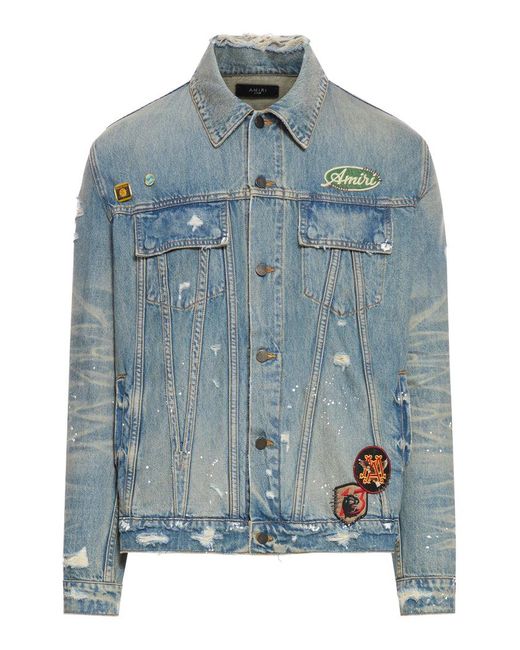 Amiri Vintage Pegasus Jacket in Blue for Men | Lyst