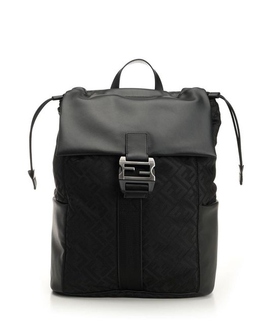 Fendi Flux" Backpack in Black for Men | Lyst