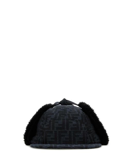 Fendi Embroidered Baseball Hat in Black for Men | Lyst
