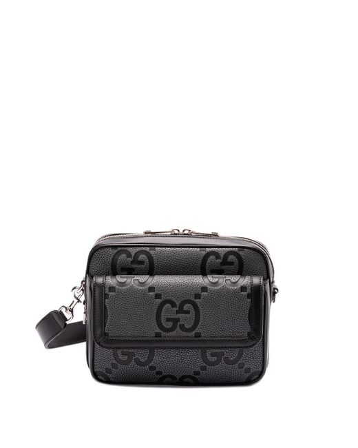 Gucci 'Gg' Crossbody Bag in Black for Men | Lyst
