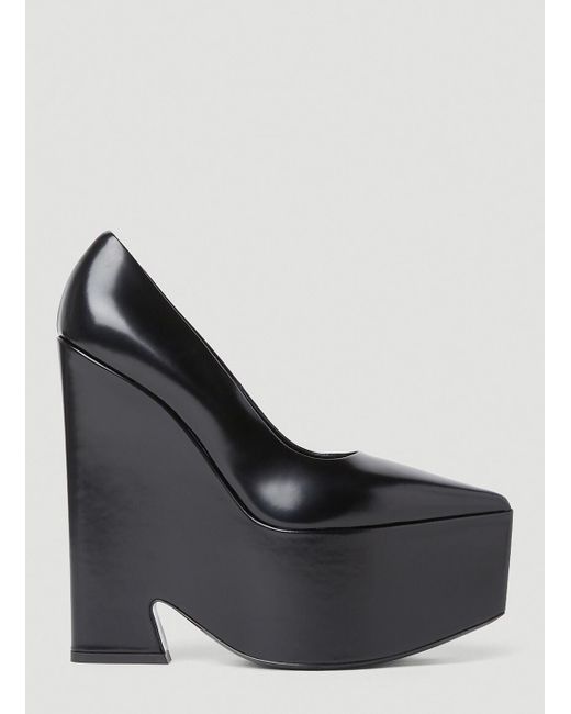 Versace Tempest Platform High Heels in Black | Lyst