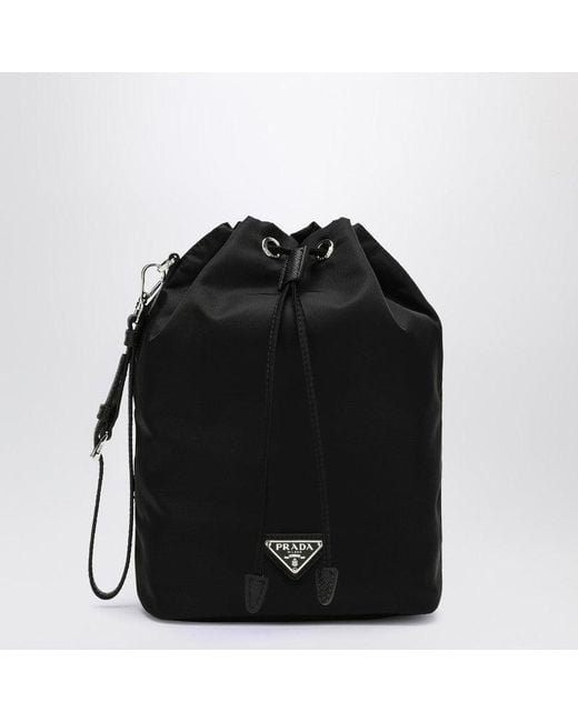 Prada Re-Nylon Bucket in Black | Lyst