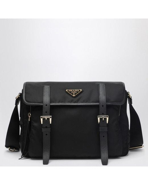 Prada Renylon Crossbody Bag in Black | Lyst