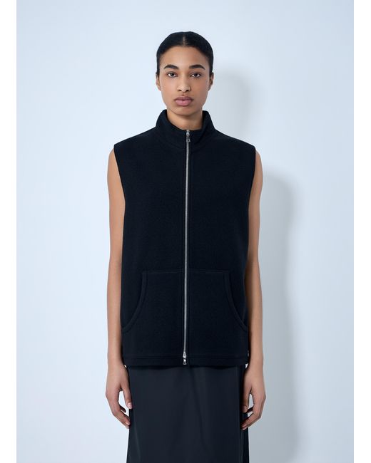 Rier High-Neck Zip Vest in Blue | Lyst