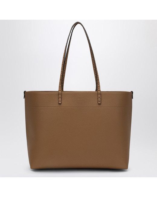 Fendi Roll Medium Shopper in Brown | Lyst