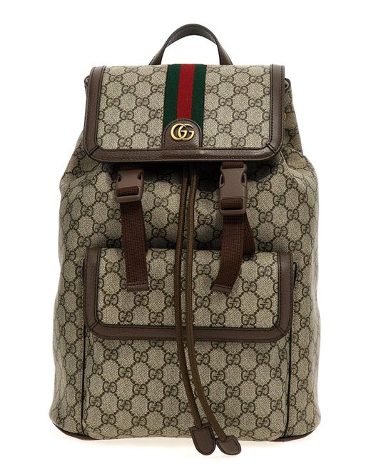 Gucci 'Ophidia' Small Backpack in Black for Men | Lyst
