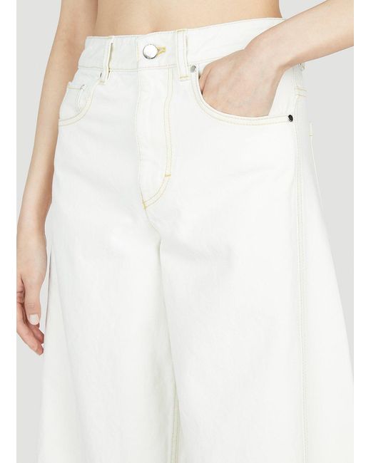 Moncler X Alicia Keys Wide Leg Pants in White | Lyst