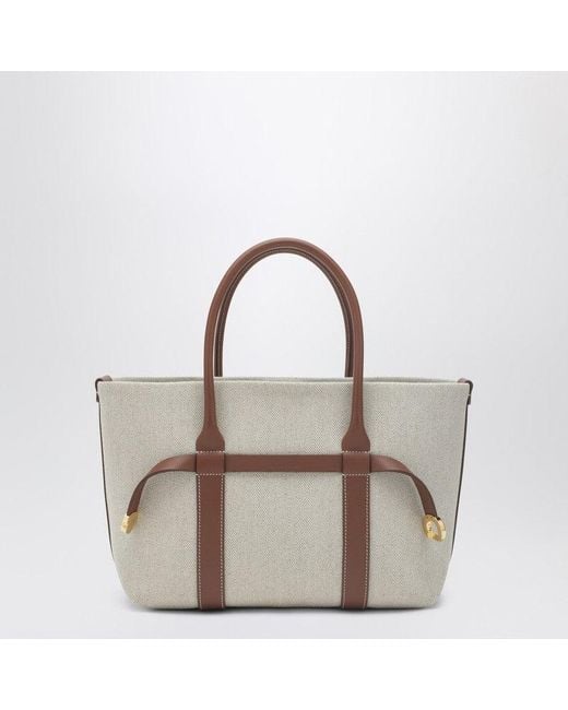 Loro Piana Ghiera Shopper Small Bag in Gray | Lyst