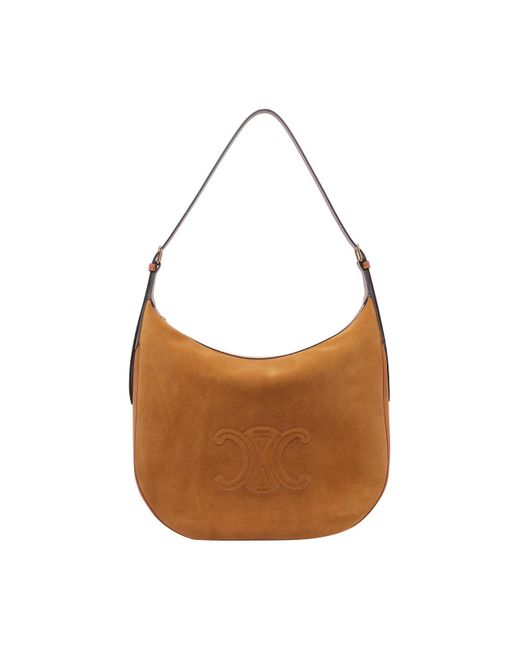 Celine Large Heloise Shoulder Bag in Brown | Lyst
