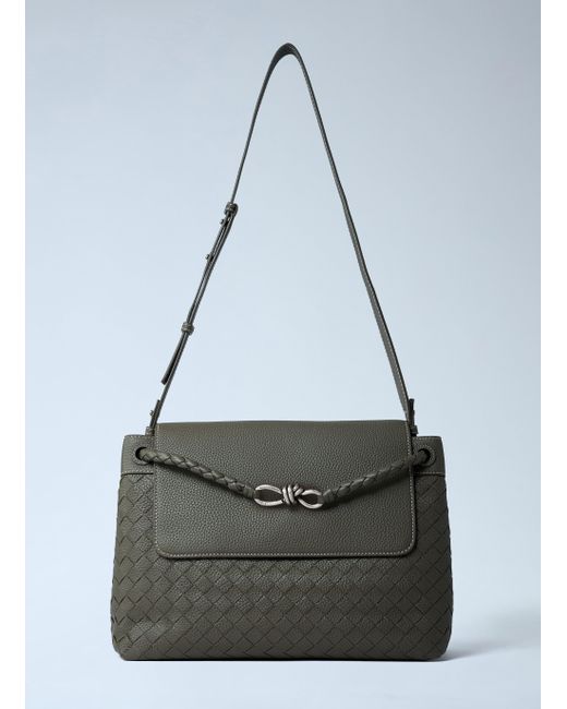 Bottega Veneta Andiamo Messenger Crossbody Bag in Blue for Men | Lyst