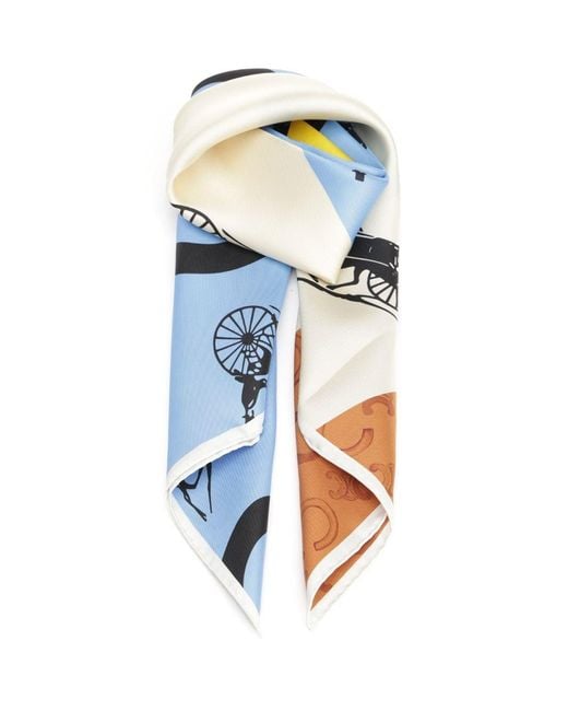 Celine Twill Square in White | Lyst