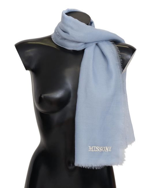 Missoni Light Cashmere Neck Wrap Scarf in Black for Men | Lyst