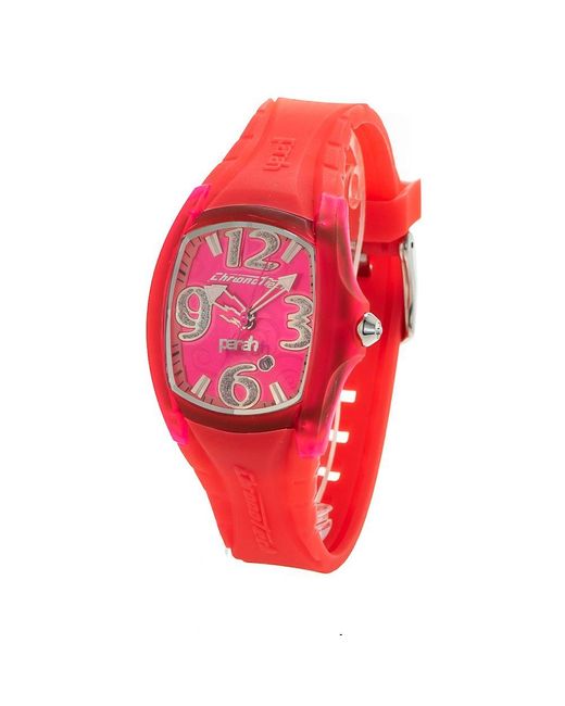 Chronotech Red Rubber Watch | Lyst