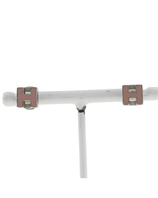 Hermès Cage D'H Metal Earring Jewelry (Pre-Owned) in Metallic | Lyst