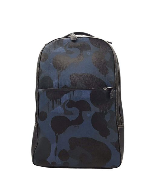 COACH Leather Backpack Bag (Pre-Owned) in Blue | Lyst